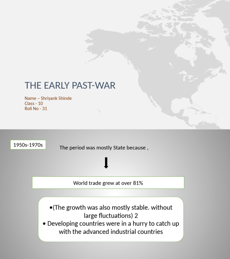 The Early Past-war | PDF