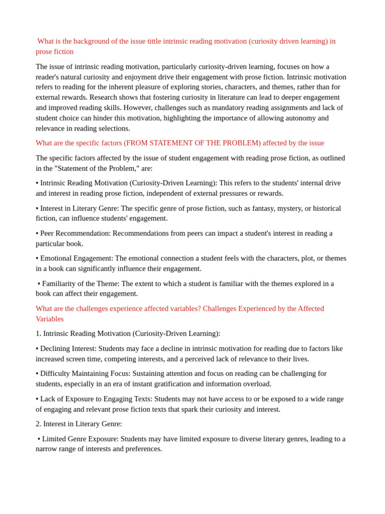 Thesis | PDF | Motivation | Motivational