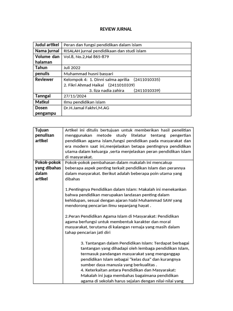 Review Jurnal (Replica) | PDF