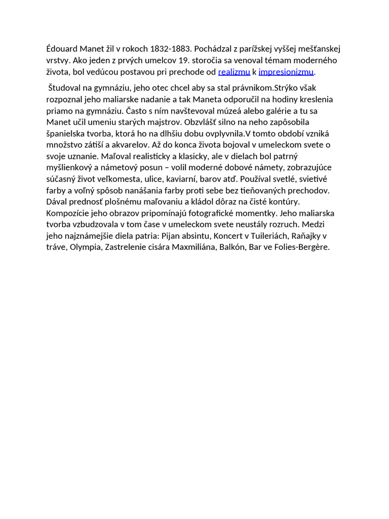 Édouard Manet | PDF