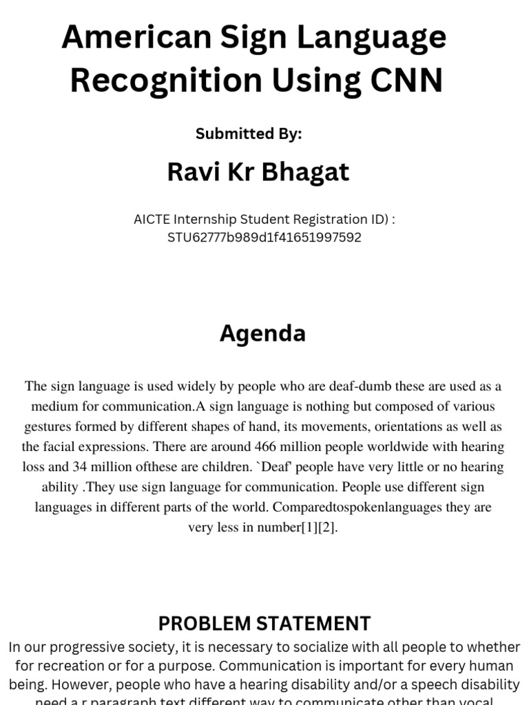 Ibm Project Sign Language Recognition | PDF | Artificial Neural Network ...