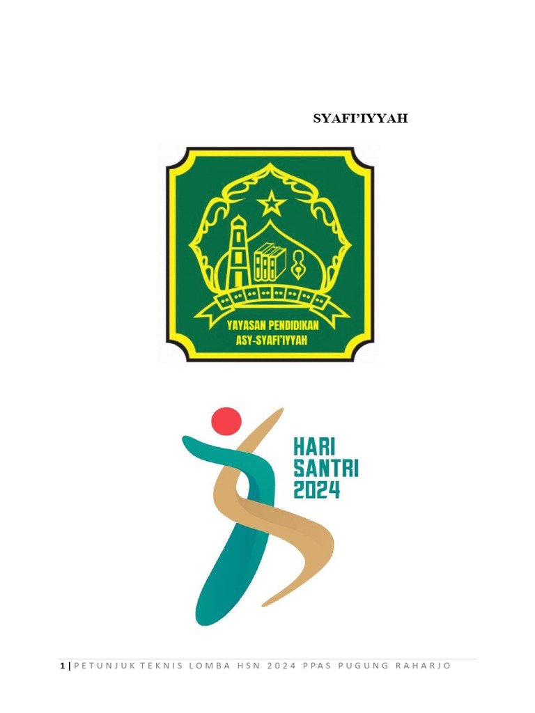 Petunjuk Lomba HSN 2024 di PPA Asy Syafi'iyyah | PDF