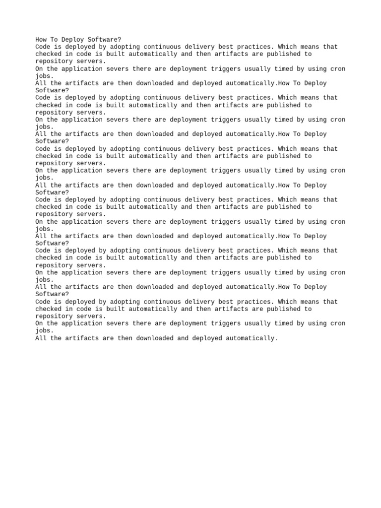 Deploy Software Pdf