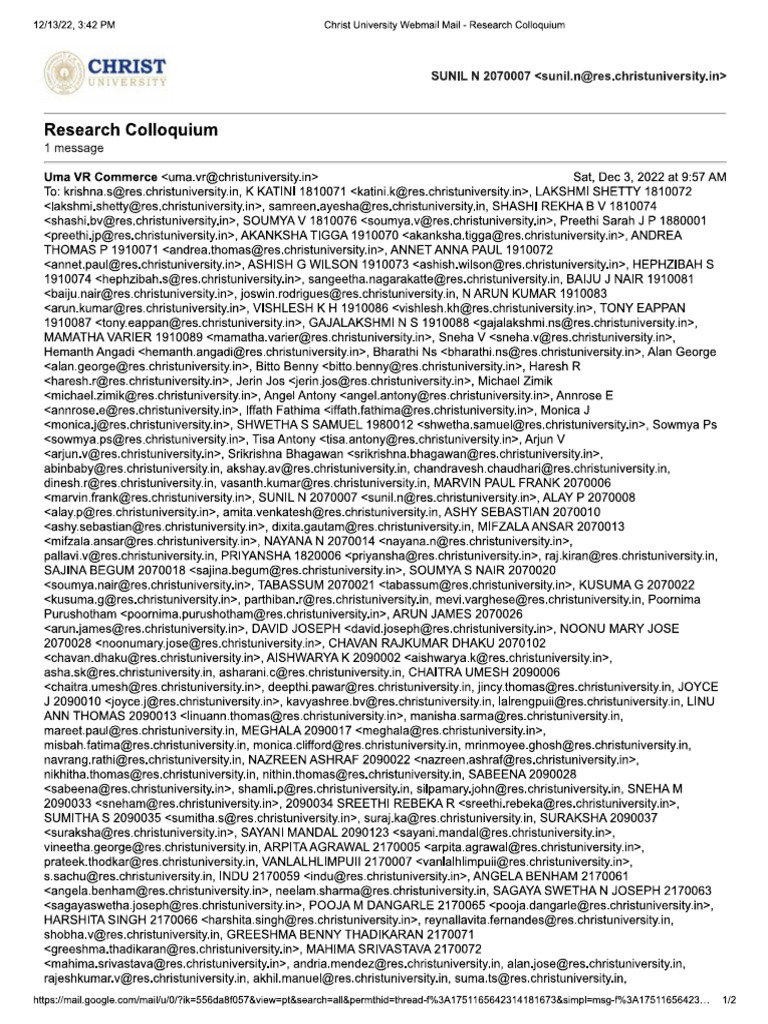 Mail 1 | PDF