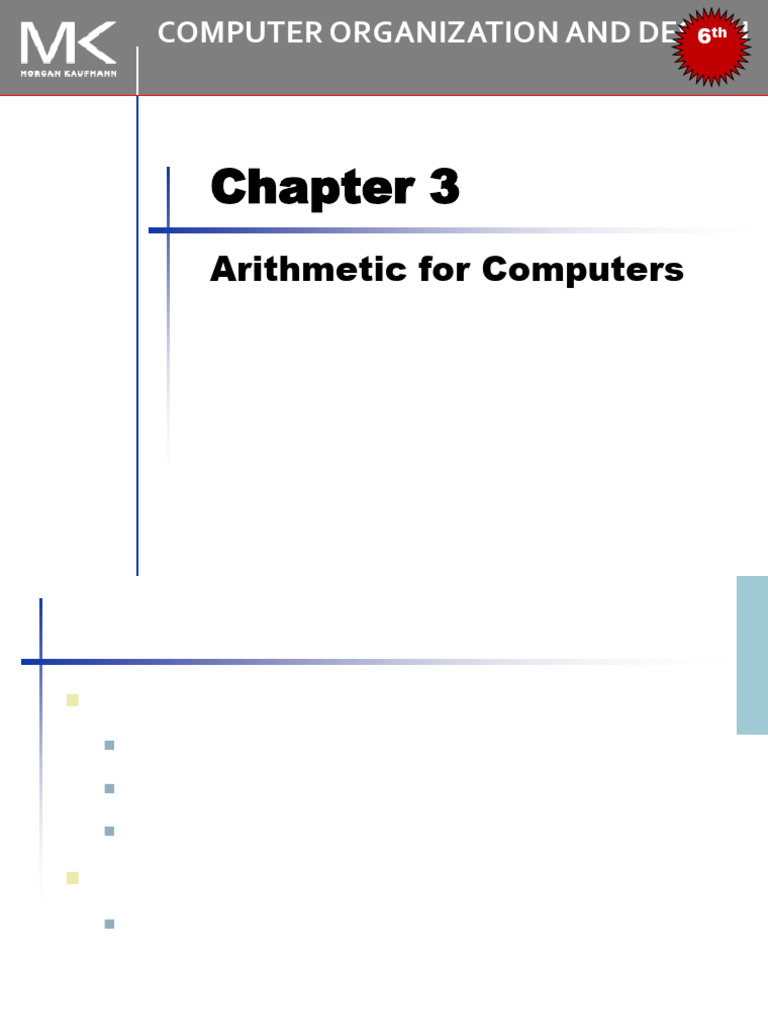 Patterson6e MIPS Ch03 PPT r2 | PDF | Computing | Arithmetic