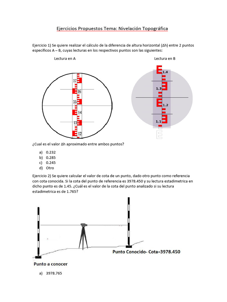 Ejercicios Propuestos Nivelacion | PDF