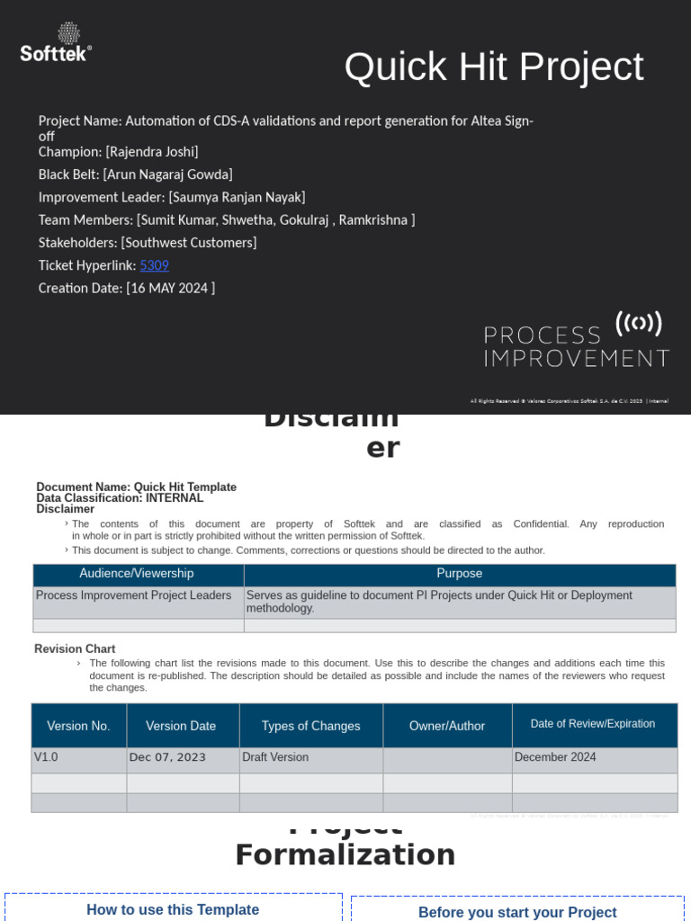 Quick Hit - Automation of CDS-A Validations and Report Generation for Altea Sign Off | PDF ...