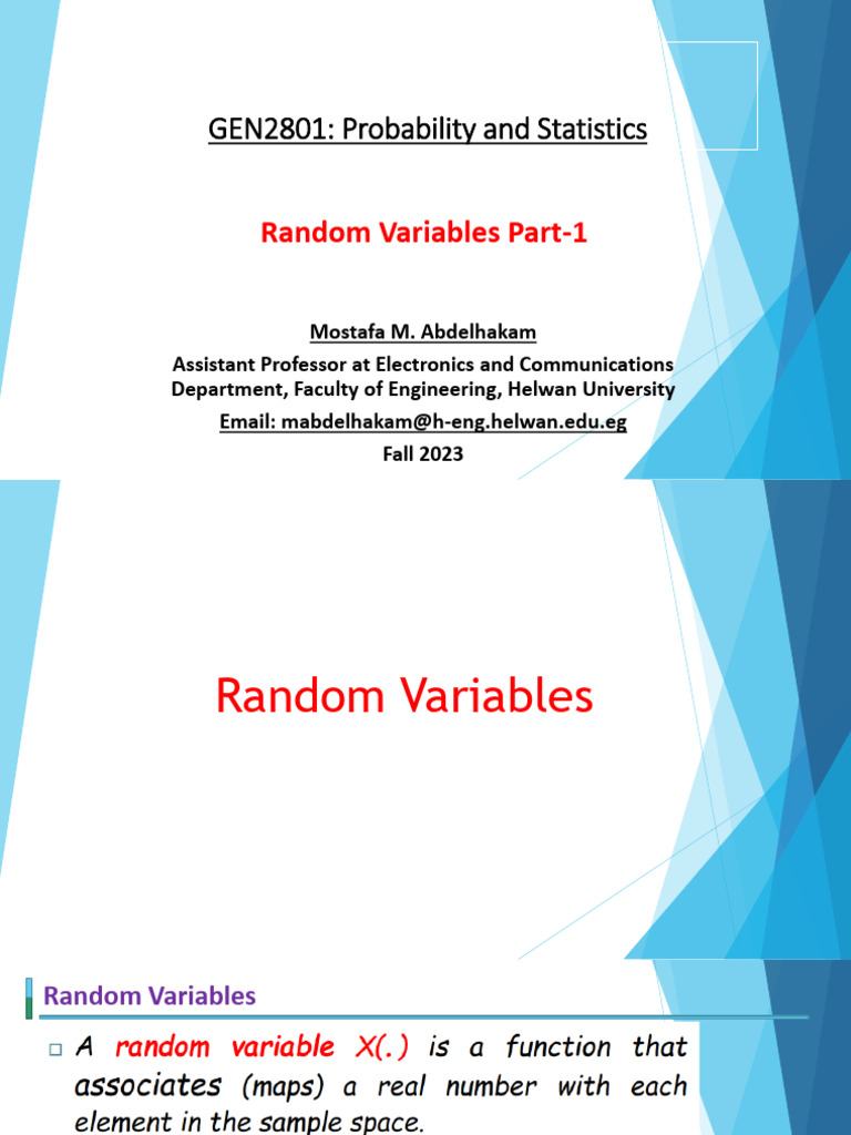 Slide - 3 - Probability and Statistics | PDF
