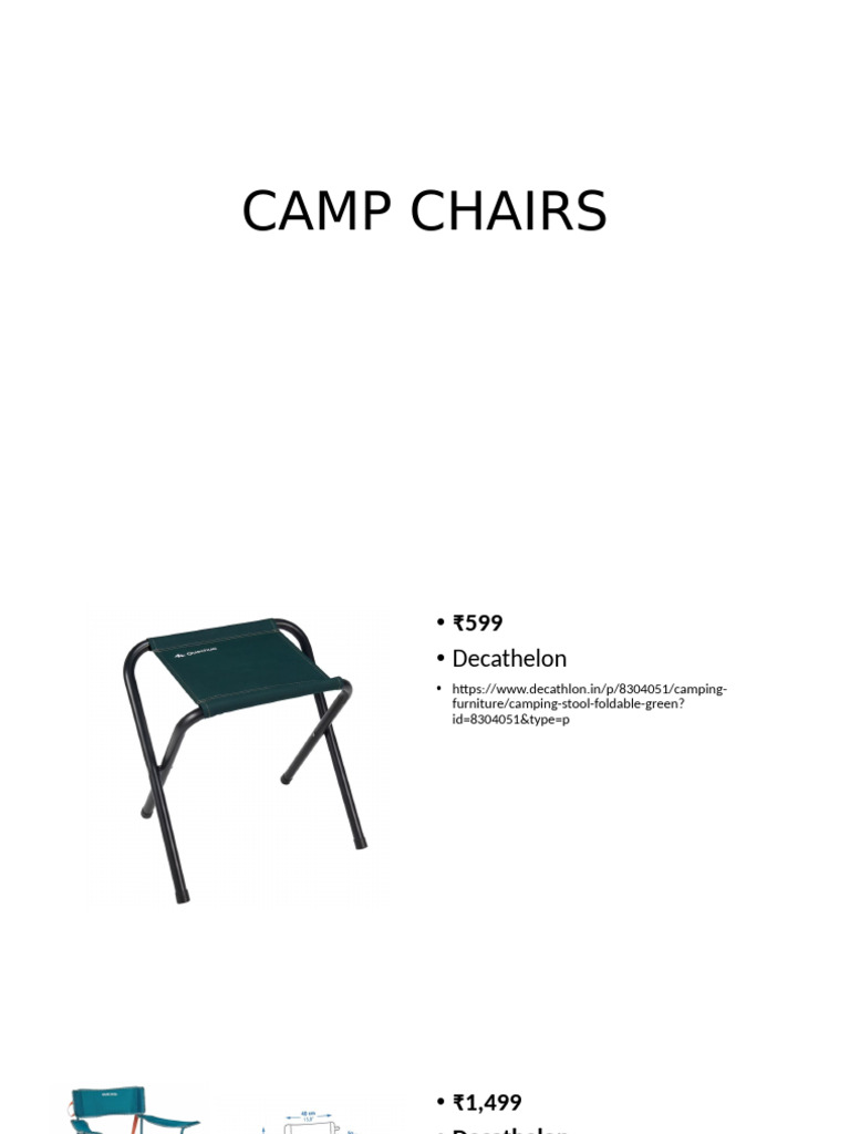 Camp Stools | PDF