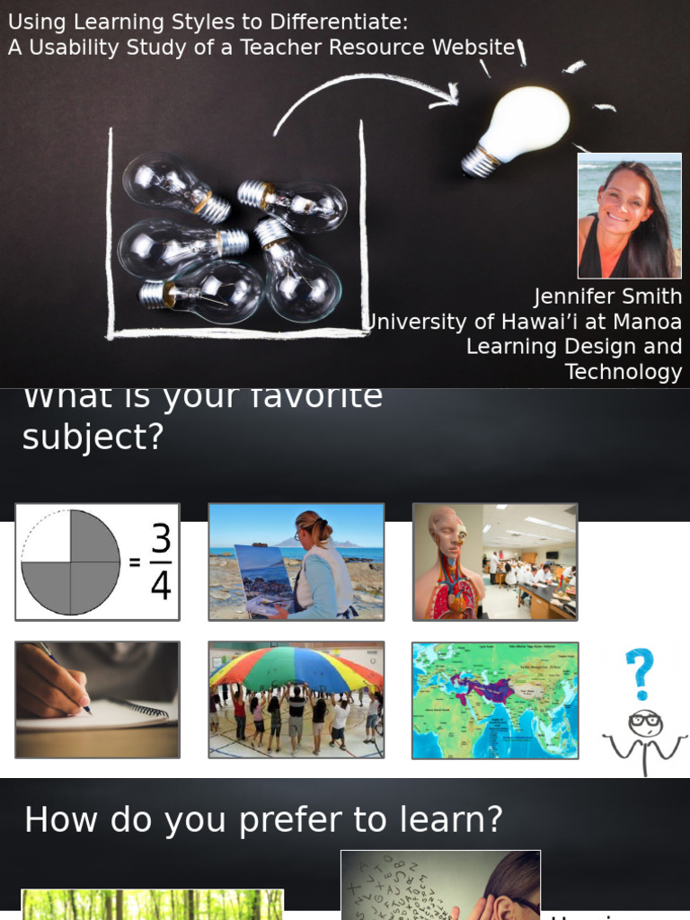 Using Learning Styles To Differentiate - 2 | PDF