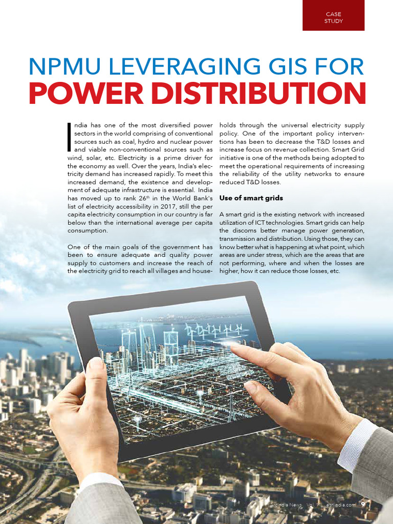 Npmu Leveraging Gis For Power Distribution | PDF | Smart Grid | Electrical Grid