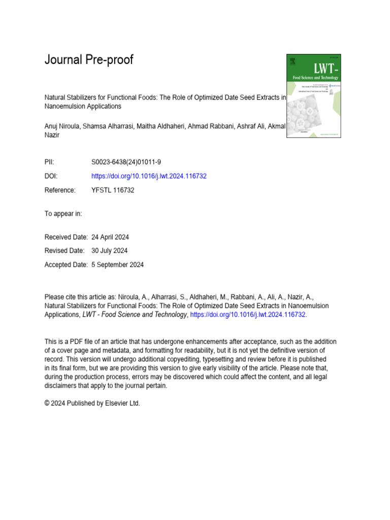 09 Natural Stabilizers For Functional Foods The Role of Optimized Date ...