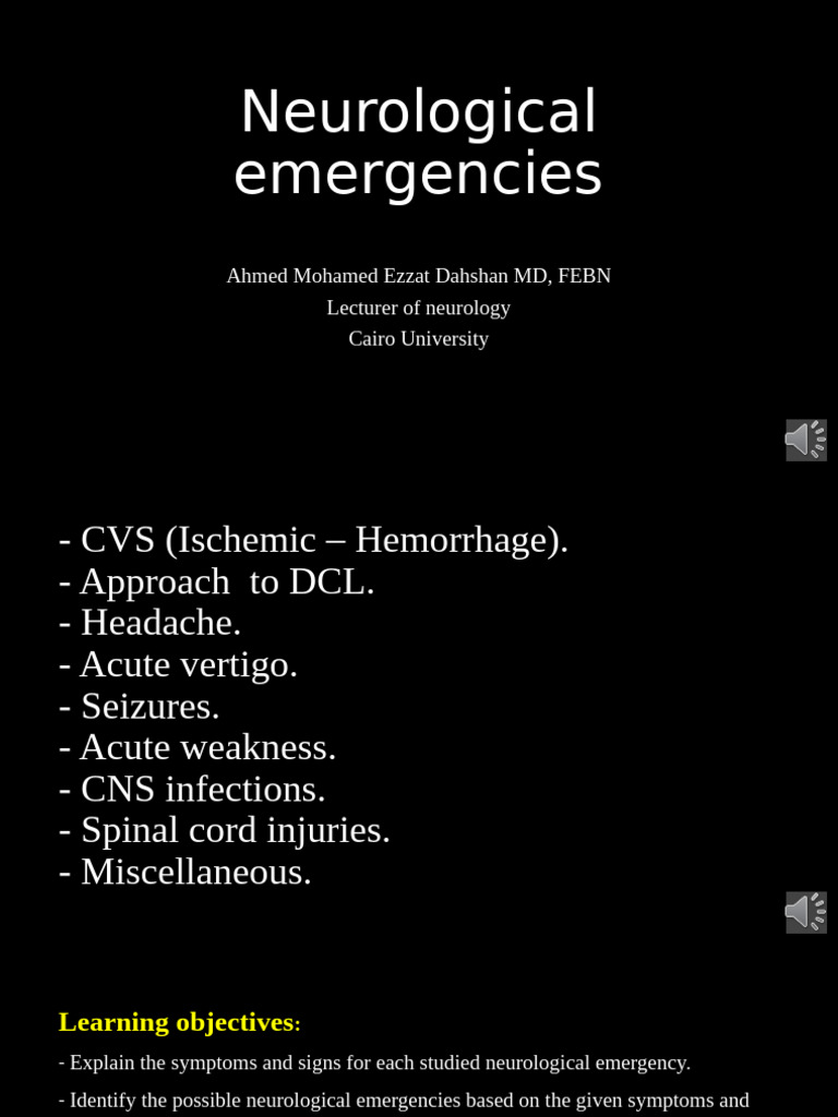 Neurological Emergencies For Non-Neurologist - Acute Ischemic Stroke ...