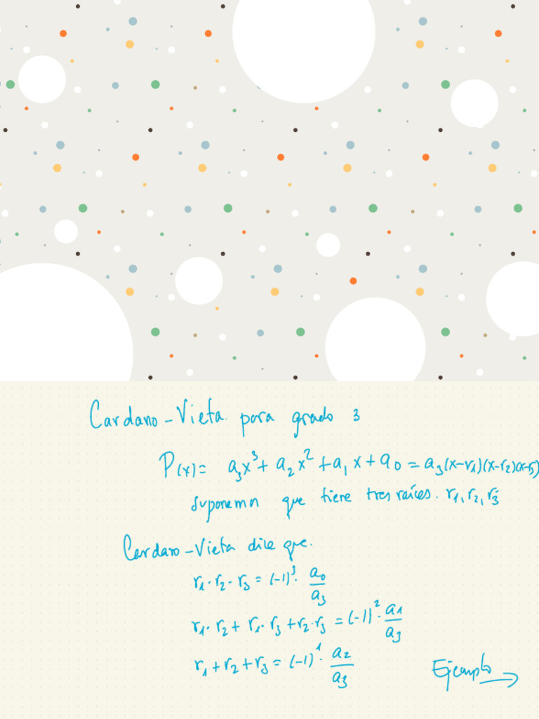 Cardano-Vieta Grado 3 | PDF