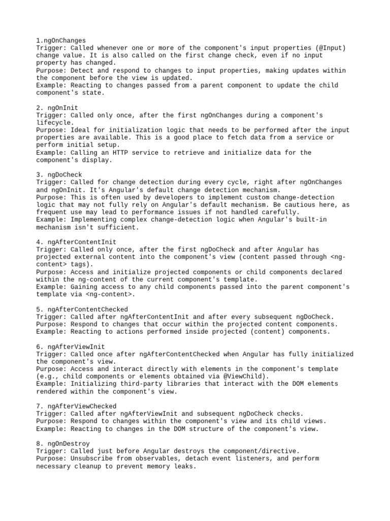 Life Cycle Methods Pdf Document Object Model Information Technology