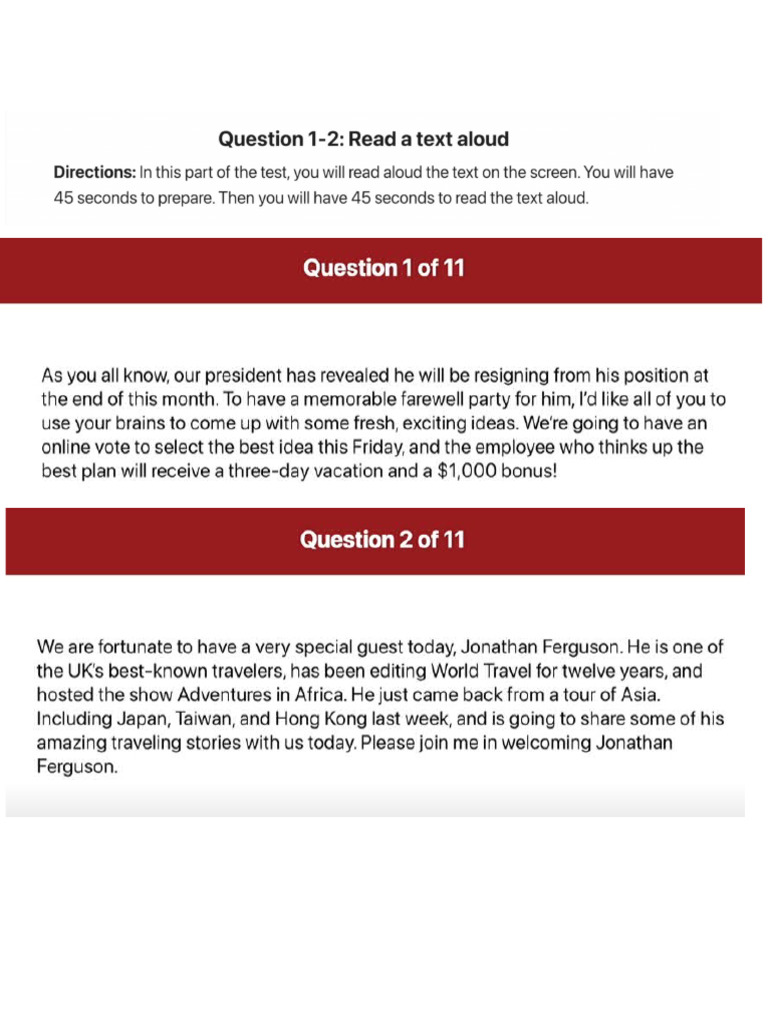 Toeic Speaking-De2 | PDF