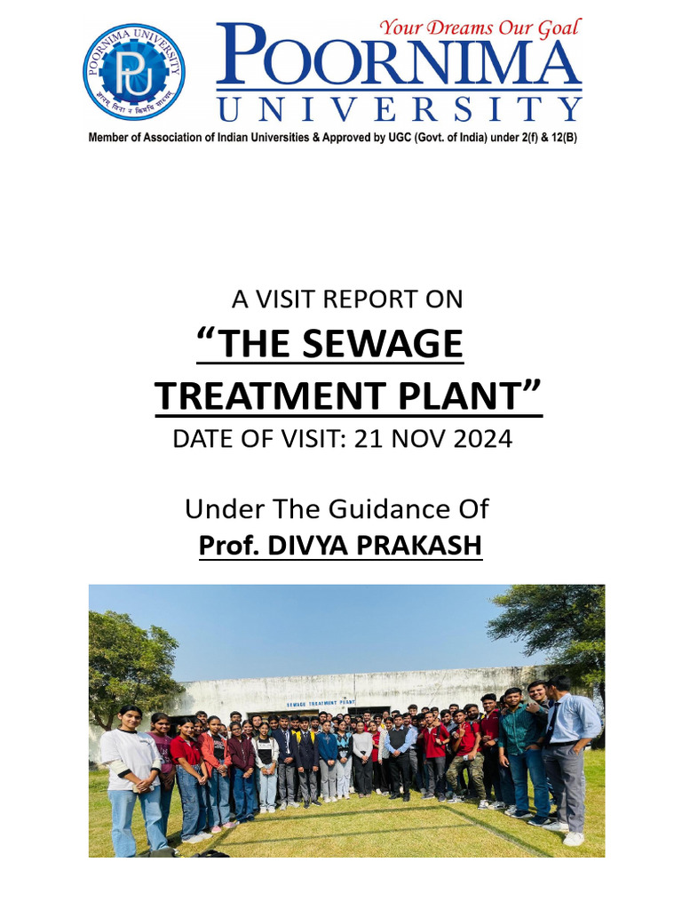 Evs Report 2 Pdf Sewage Treatment Earth Sciences