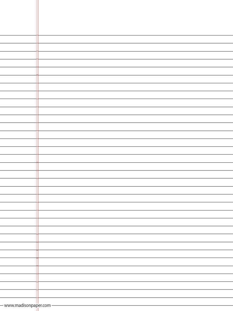 College Ruled Paper 75 Pages | PDF