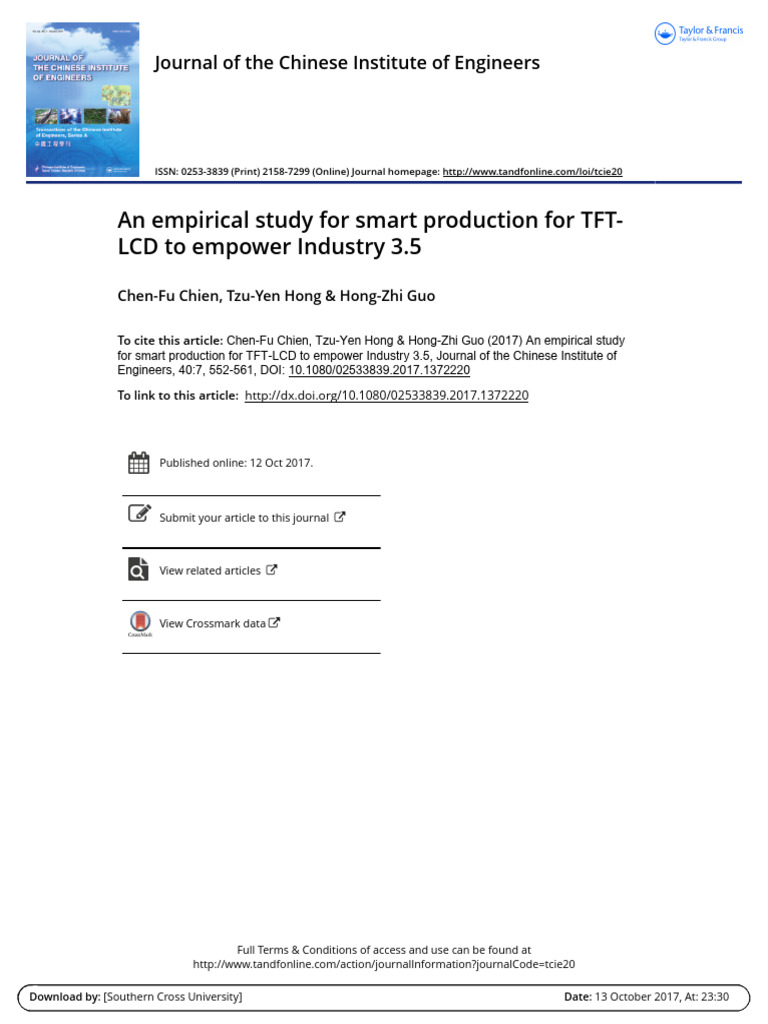 Chen Fu Chien | PDF | Internet Of Things | Big Data