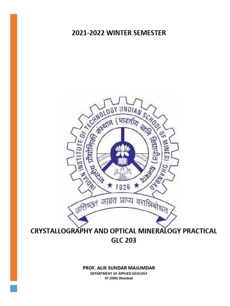 Lab Manual-Copm 203 - 2021-2022 | PDF | Crystal Structure | Latitude