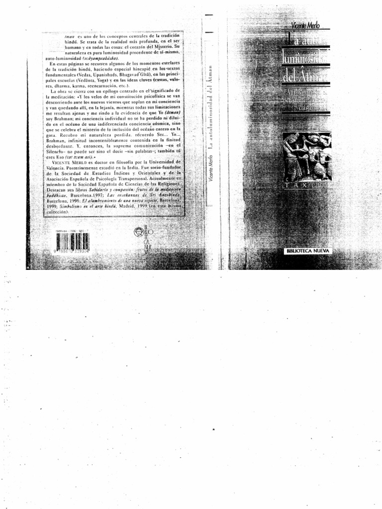 Vicenter Merlo, La Autoluminosidad Del Atman | PDF