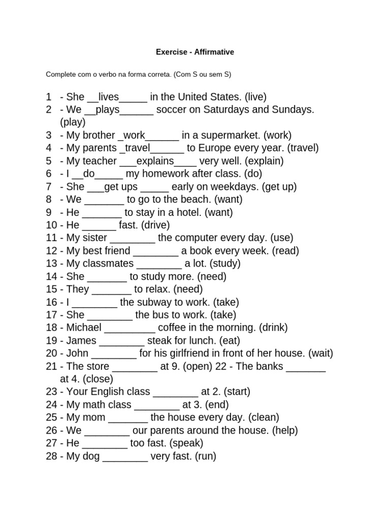 Affirmative - S | PDF