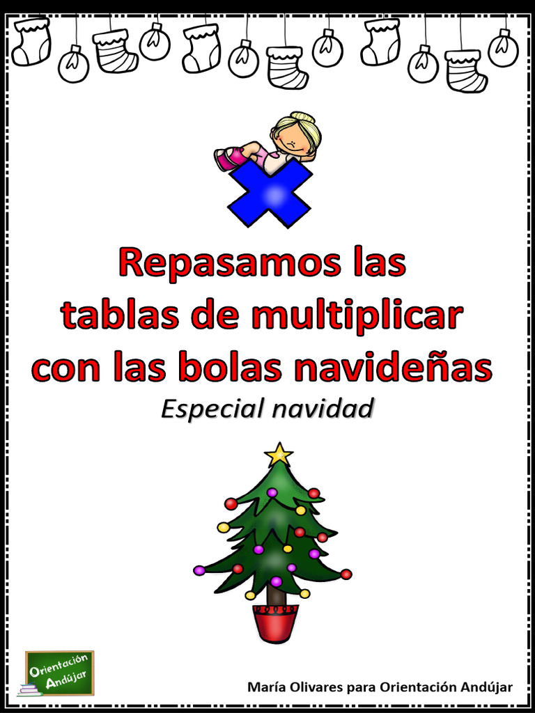 Tablas Multiplicar Bolas Navidad | PDF