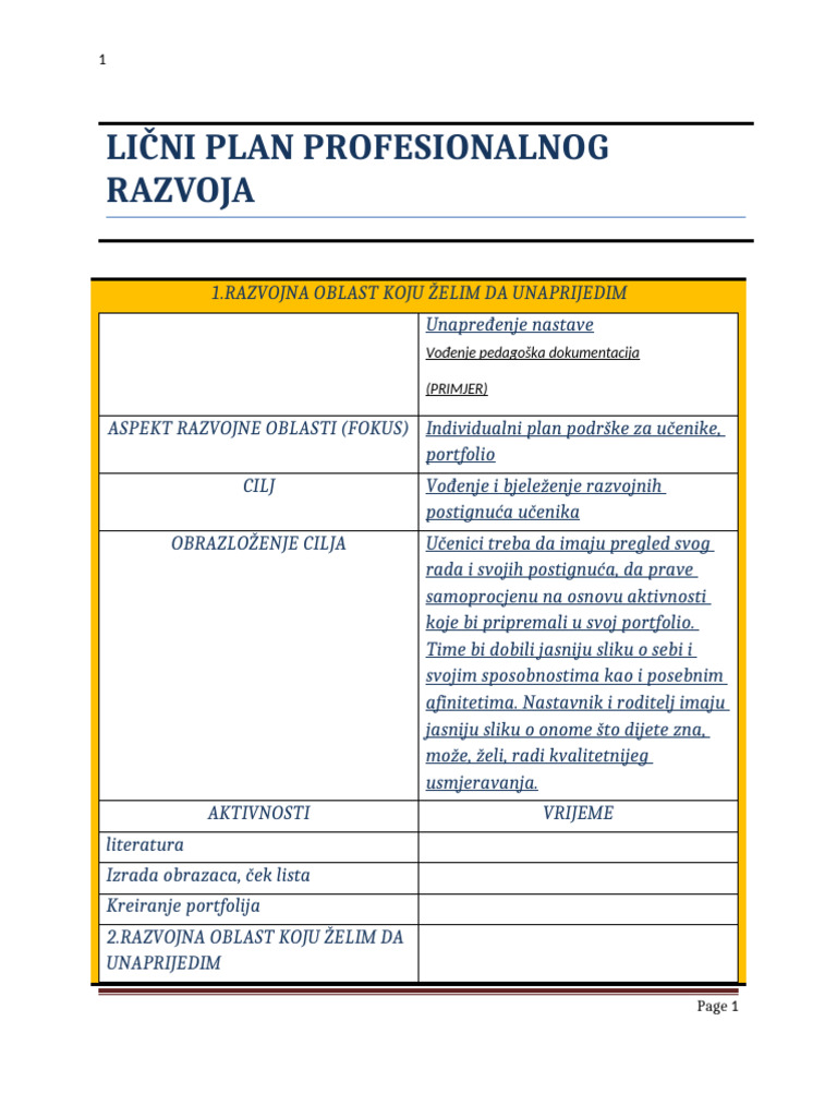 Obrazac Za LPPR-1 | PDF