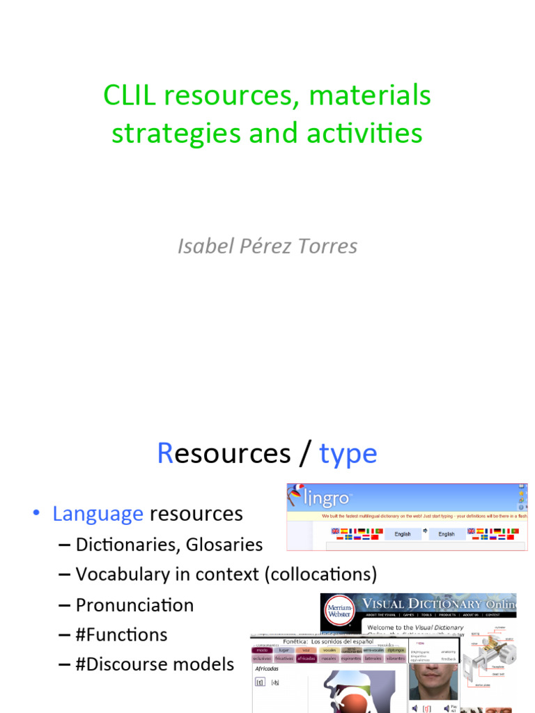 CLIL Resources | PDF