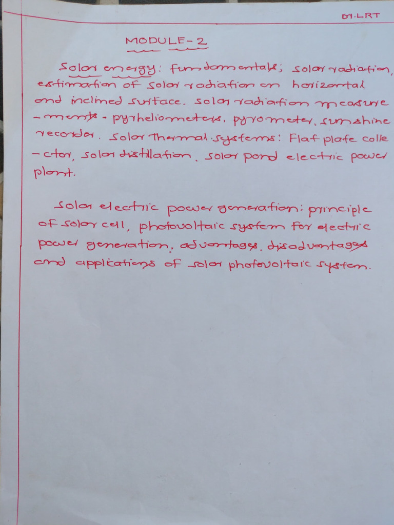 Res Module 2 Solar Energy | PDF