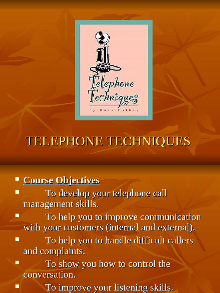 Telephone Techniques | PDF | Telephone | Voicemail