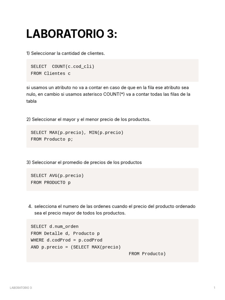 Consultas SQL Avanzadas en Ventas | PDF