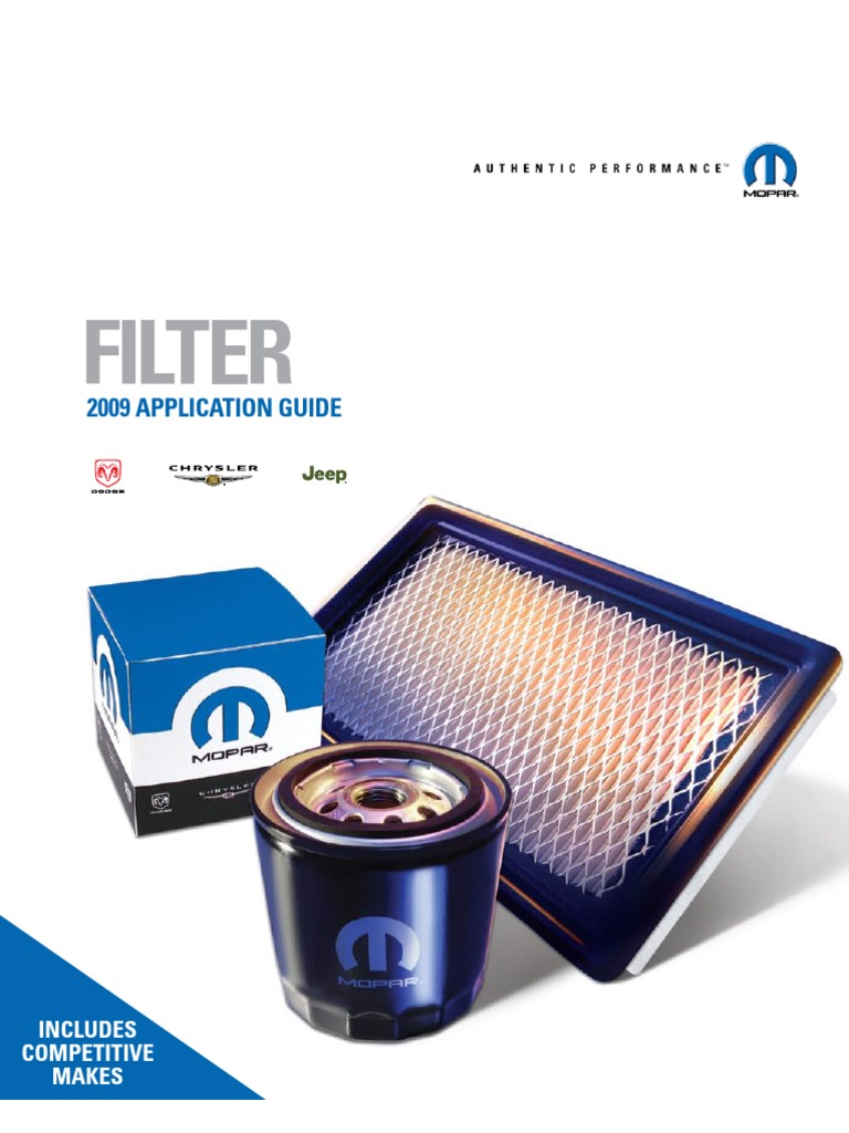 Mopar Oil Filters Application Guide | PDF | Truck | Land Vehicles