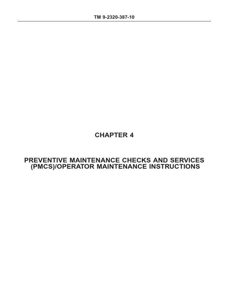 TM 9-2320-387-10-PMCS Only | PDF | Leak | Corrosion