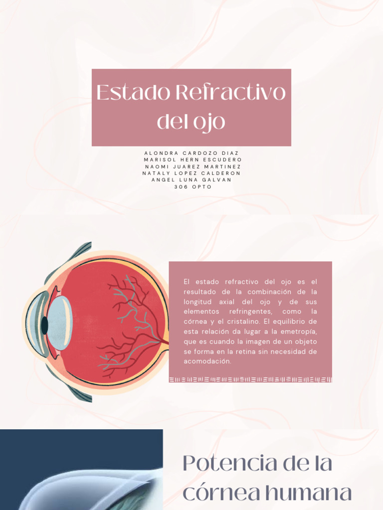 Estado Refractivo Del Ojo | PDF
