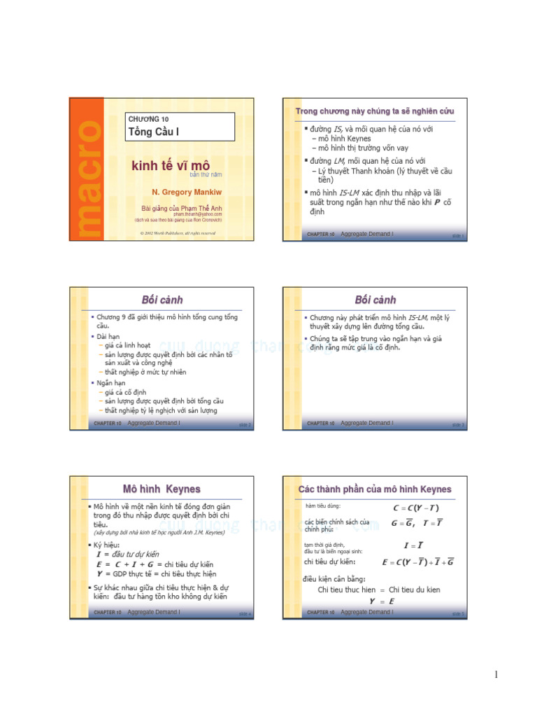 (KTVM) - Kinh-Te-Vi-Mo - Pham-The-Anh - Chapter10 - (Cuuduongthancong - Com) | PDF