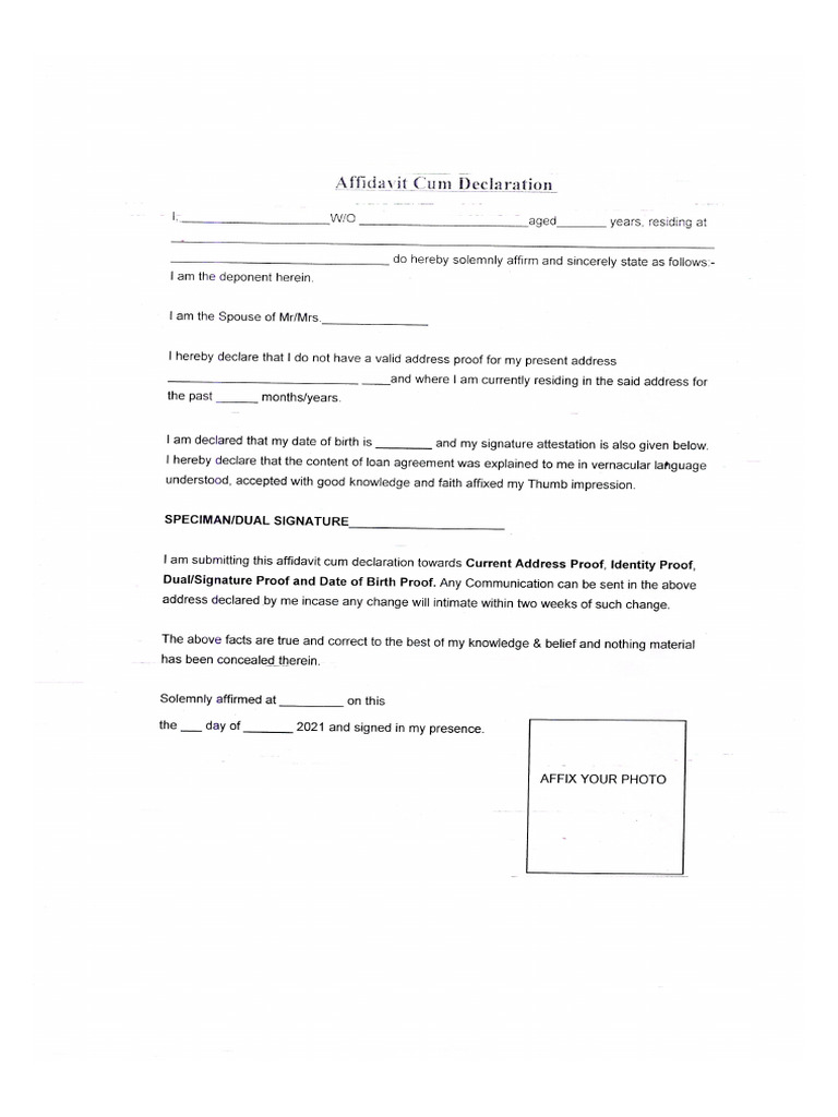AFFIDAVIT | PDF