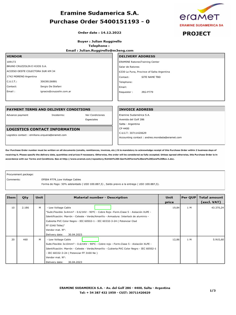 l01 p779 Paaa Po 0001_cables Por Eps004 | PDF | Cad automático