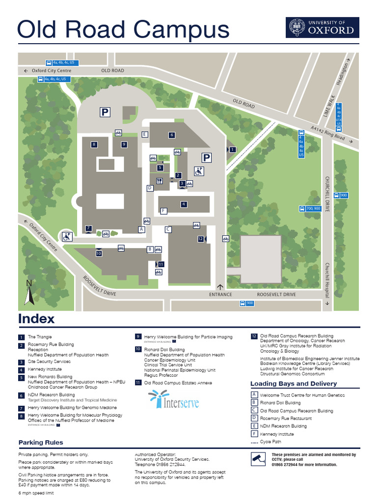 Old Road Campus Map | PDF | Health Sciences | Medicine