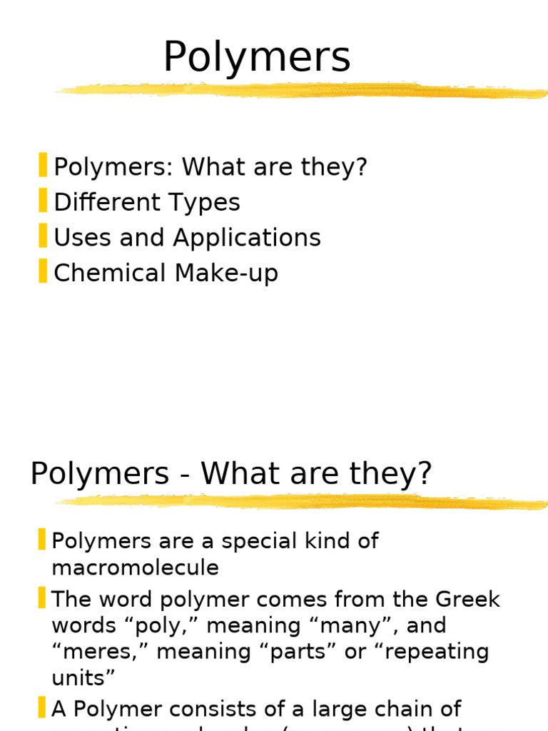 Chapter One. Introduction | PDF | Polymers | Copolymer