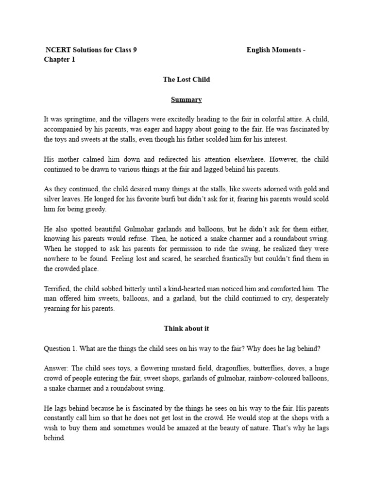 Class 9 Chapter 1 Ncert Moments | PDF