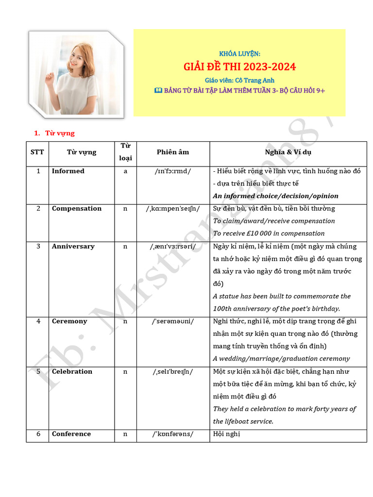 (LGD 2024) Bang Tu Bai Tap Lam Them Tuan 3 10727617 12272023120309PM | PDF