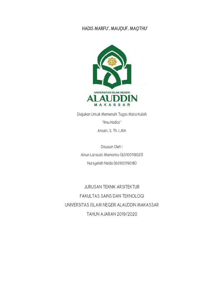 Hadis Marfu | PDF