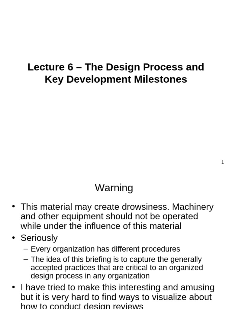 Lecture 6 Key Development Milestones Pdf Verification And Validation Systems Engineering