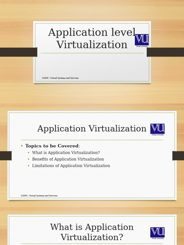 Application Level Virtualization | PDF | Virtualization | Operating System