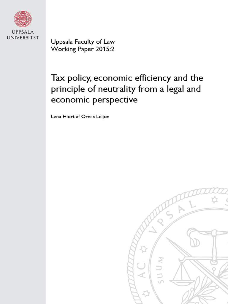 FULLTEXT01.PDF Criteria of Evaluating a Good Tax System Lena Hiort ...
