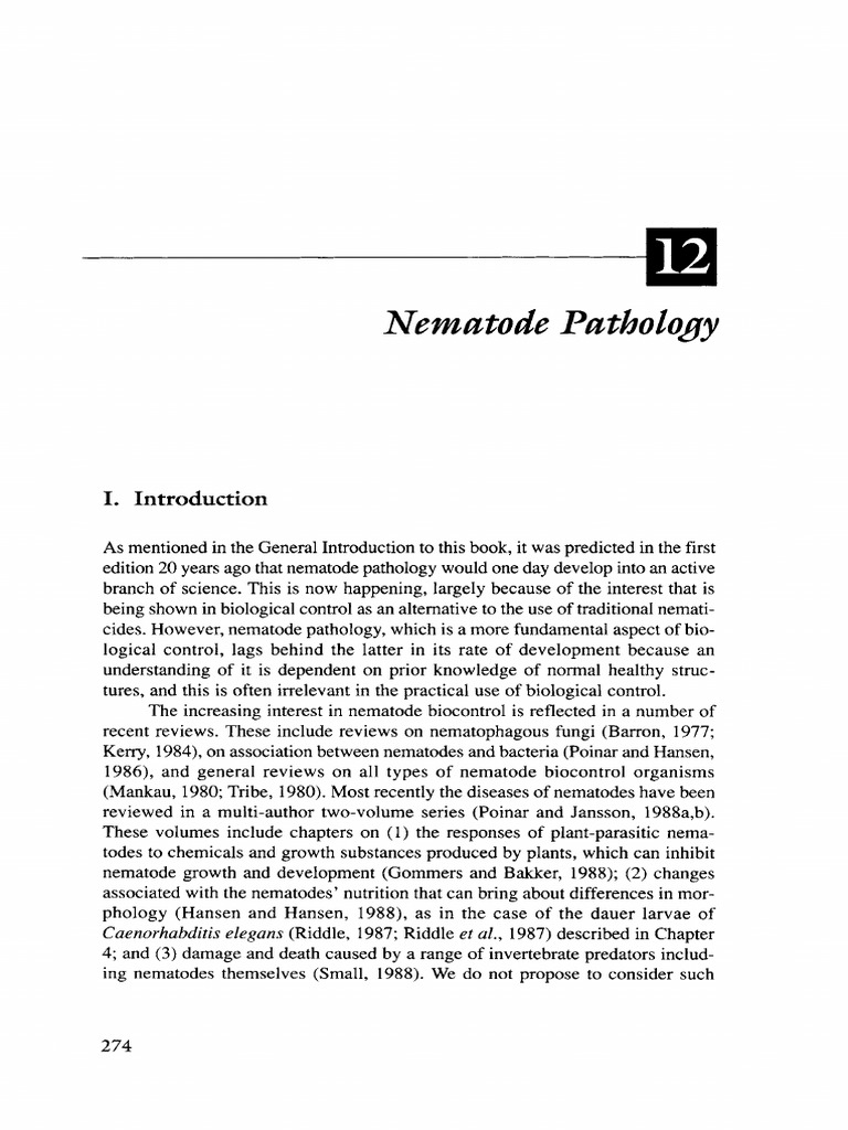 Nematodes structure Cap 12 | PDF | Nematode | Fungus