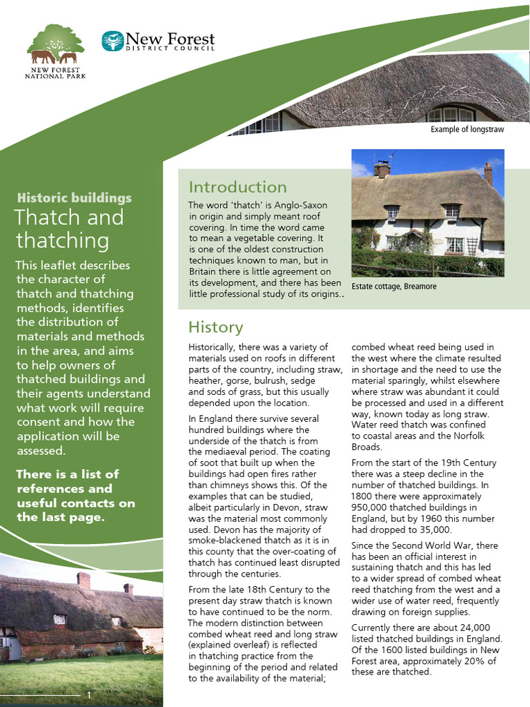 Thatching Traditions in South Devon | PDF