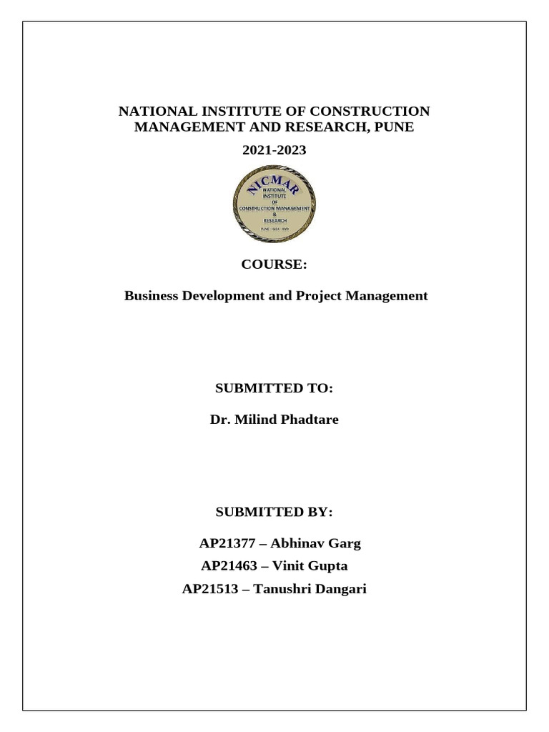 Business Development Assignment | PDF