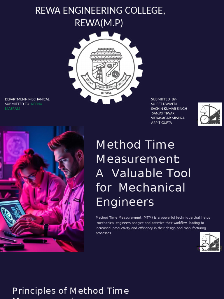 Method Time Measurement A Valuable Tool For Mechanical Engineers | PDF ...